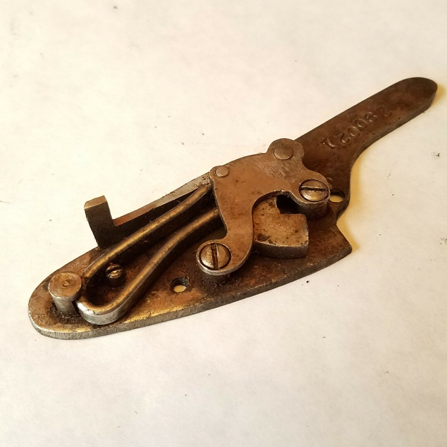 Essex SXS 12ga Shotgun, Right Lock Plate assembly – Postrock Gun Parts