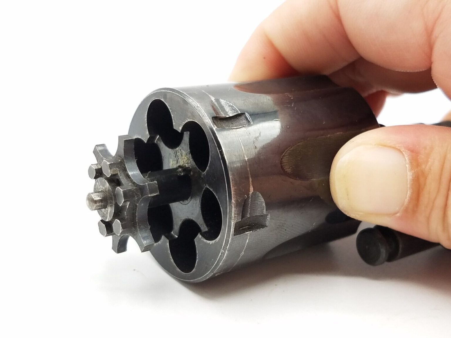 Smith & Wesson 10-7 38SPL Revolver parts: Cylinder, Yoke, Extractor ...