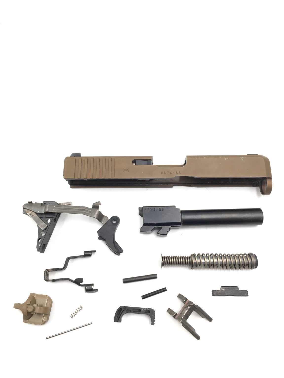 Glock 19X Gen 5 9mm Pistol Parts Kit, slide, barrel, recoil spring ...
