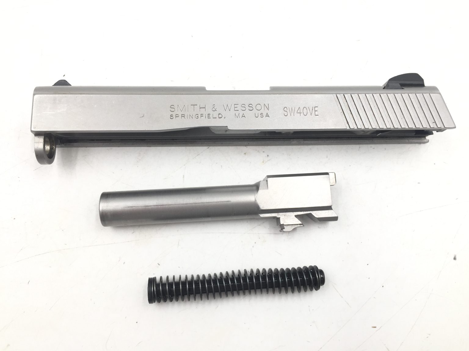 Smith & Wesson SW40VE, 40 S&W Pistol Parts: Slide, Barrel, Recoil Guide ...