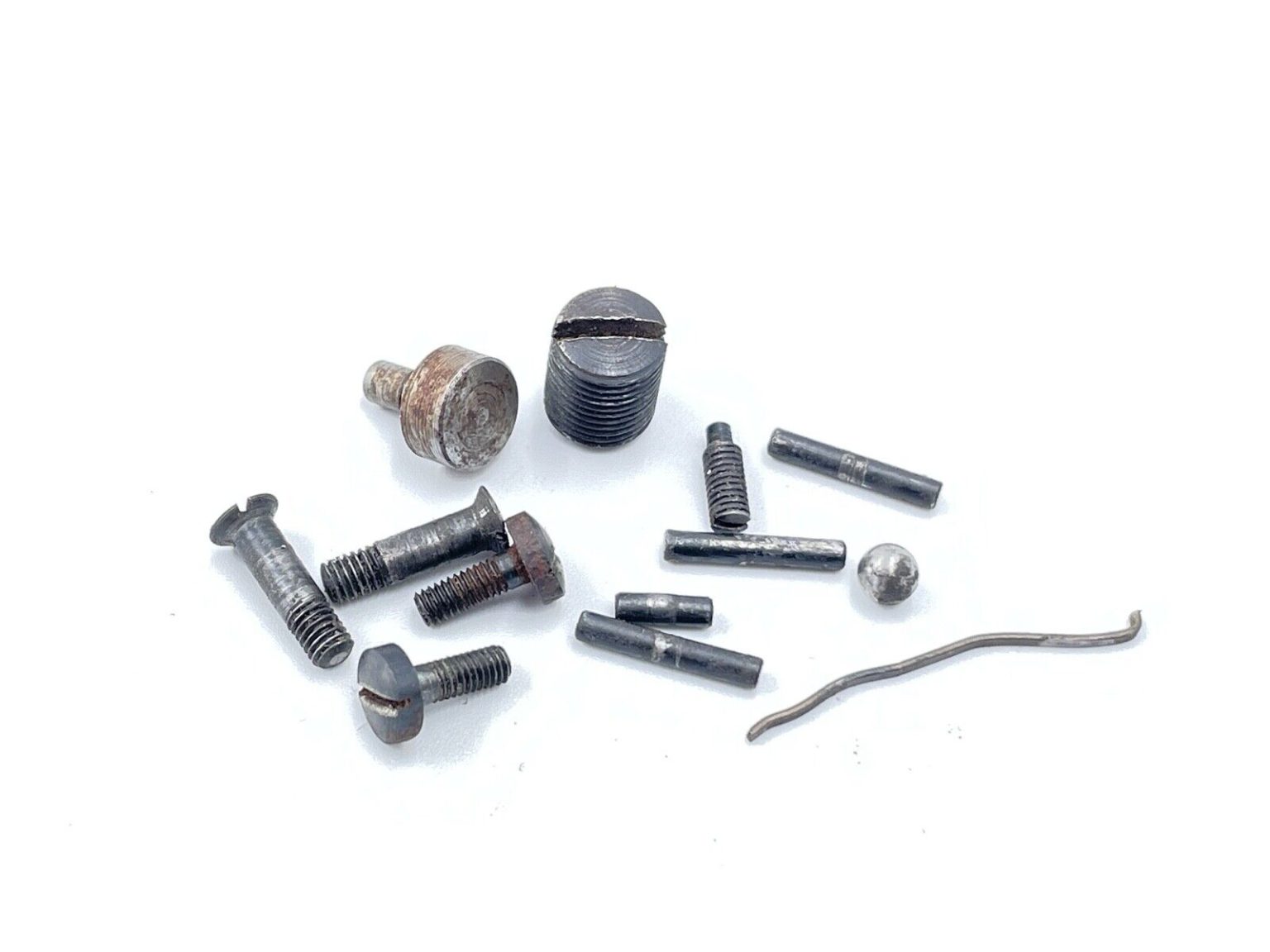 Rohm RG 10 22 short revolver parts, pins, ball, plunger, and screws ...
